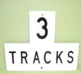 Track Numbers Sign (3)